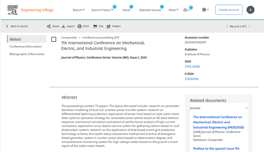 第八届机械、电子和工业工程国际学术会议（MEIE 2025）